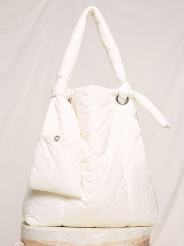 LOW CLASSIC 17FW OVERSIZE PADDING BAG - IVORY | Garmentory