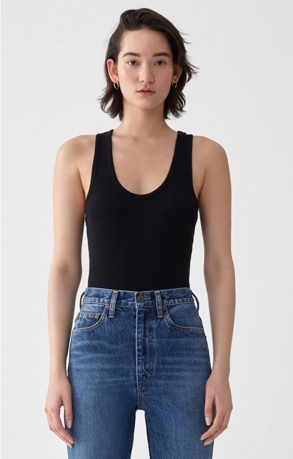 Agolde Rib Tank Bodysuit | Garmentory