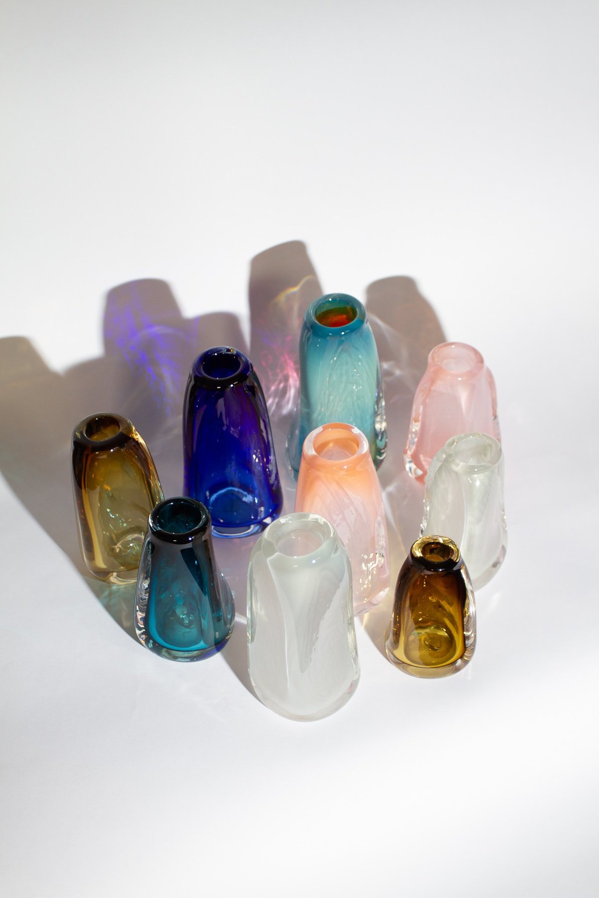 Bale Fire Glass Tall Suspension Vase - Smoke | Garmentory