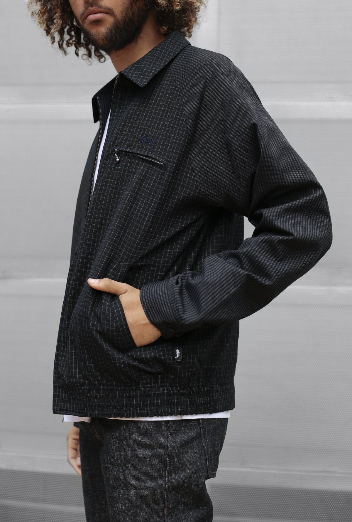 Stussy Mix Up Bryan Jacket - Navy | Garmentory