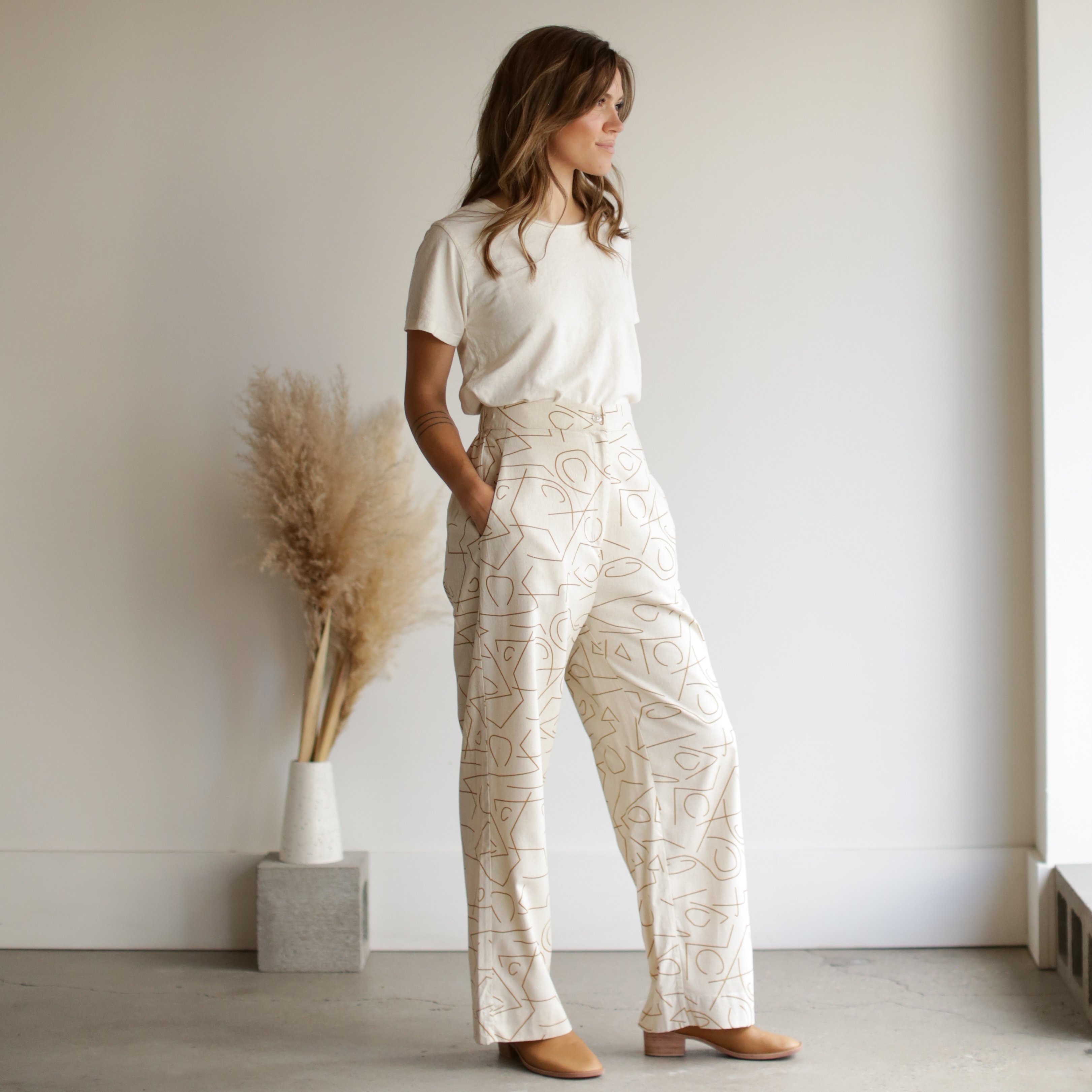 Ali Golden Straight Leg Pant - Lines | Garmentory