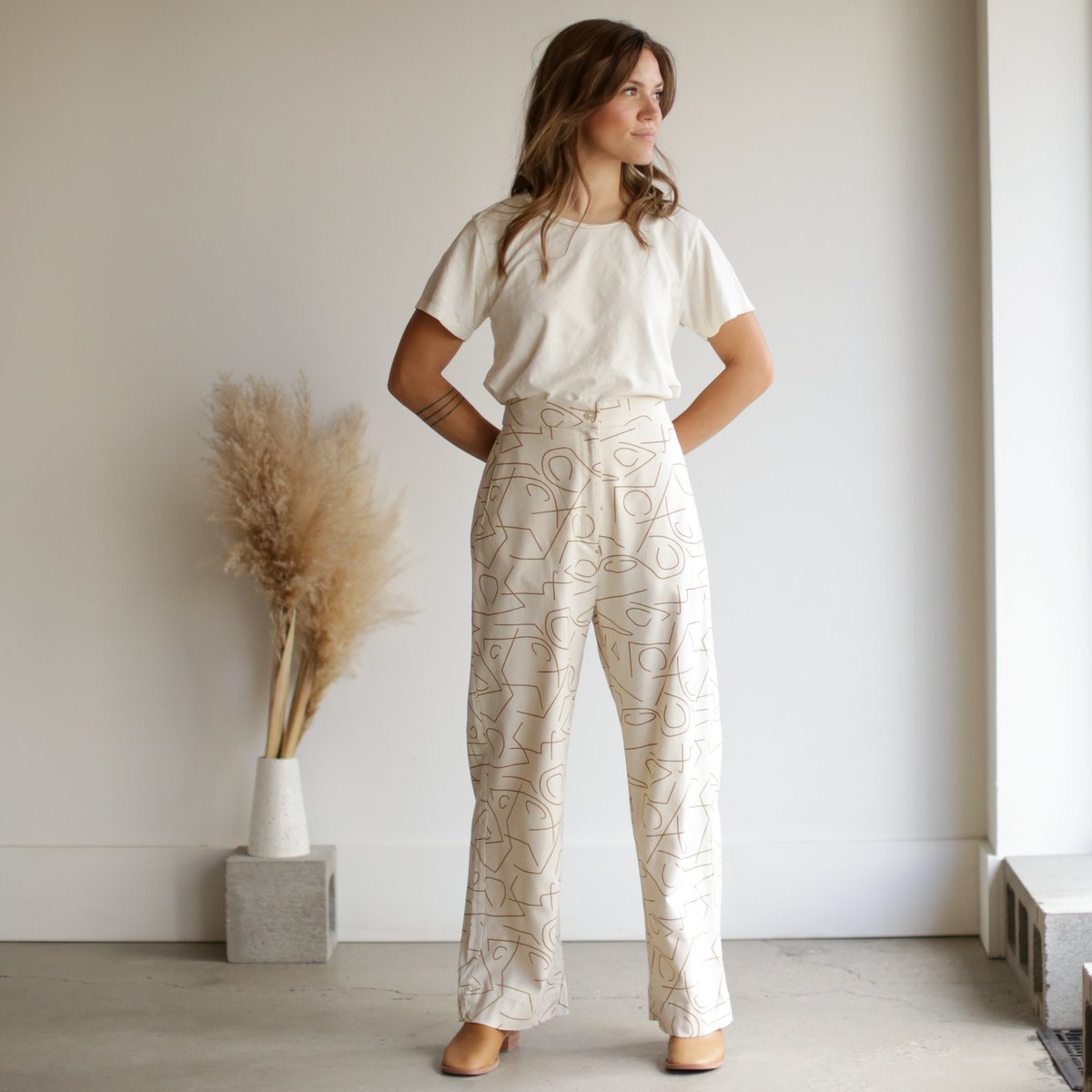 Ali Golden Straight Leg Pant - Lines | Garmentory