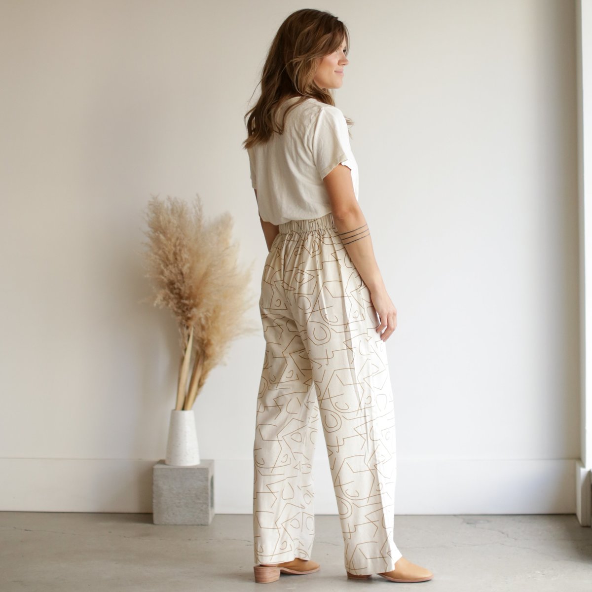 Ali Golden Straight Leg Pant - Lines | Garmentory