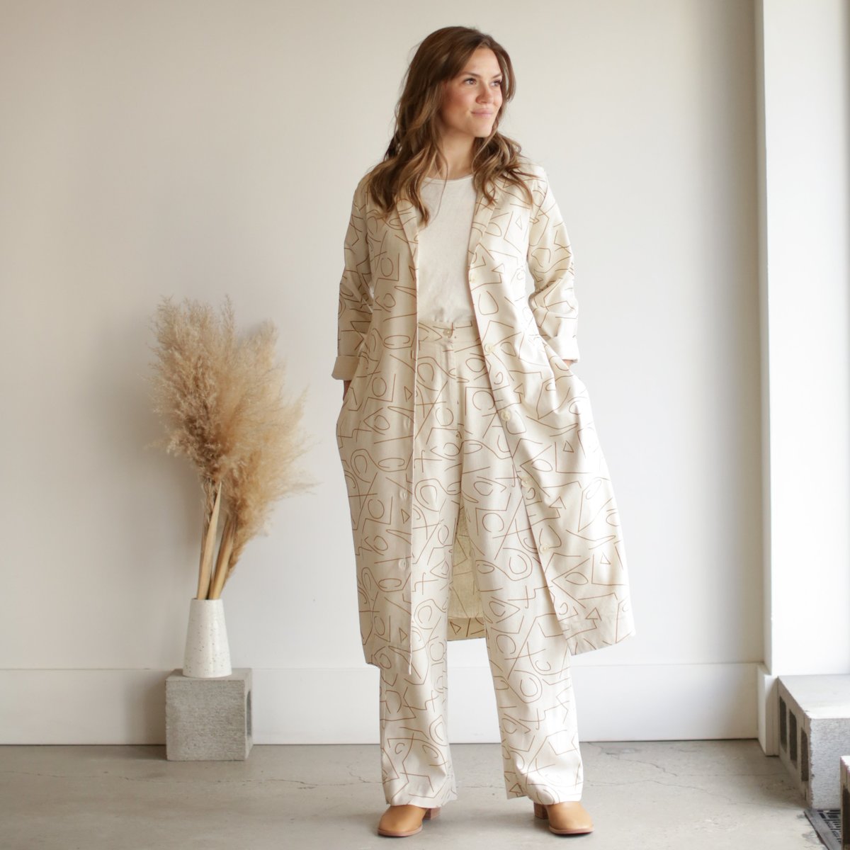 Ali Golden Straight Leg Pant - Lines | Garmentory