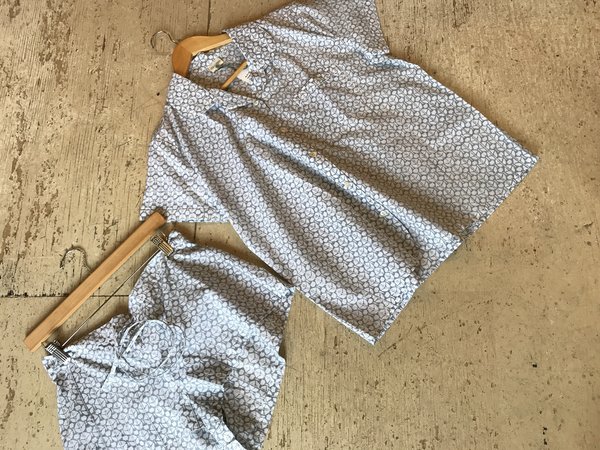 Mia & Finn Cotton Summer PJ Set - blockprint | Garmentory