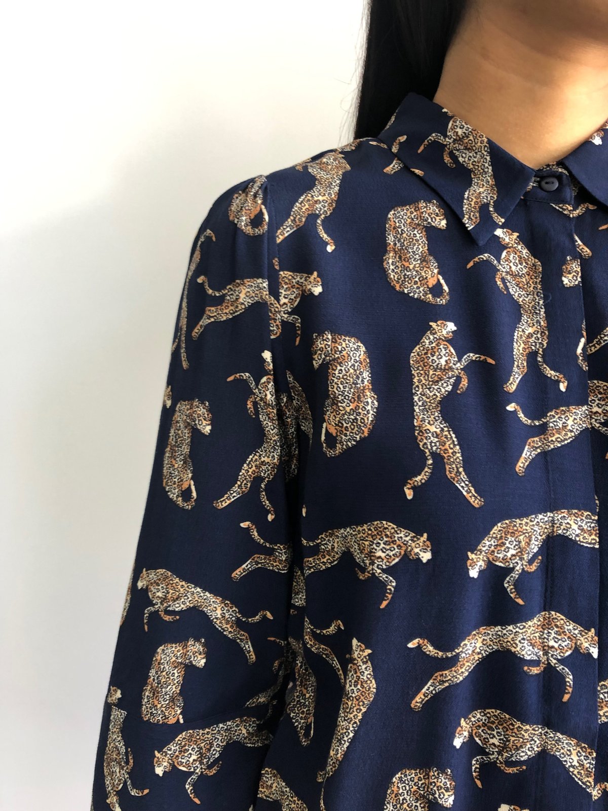 JUST FEMALE WELIS SHIRT - LEOPARD AOP | Garmentory