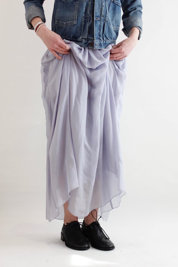 FORTE FORTE Silk Skirt - Lilac | Garmentory