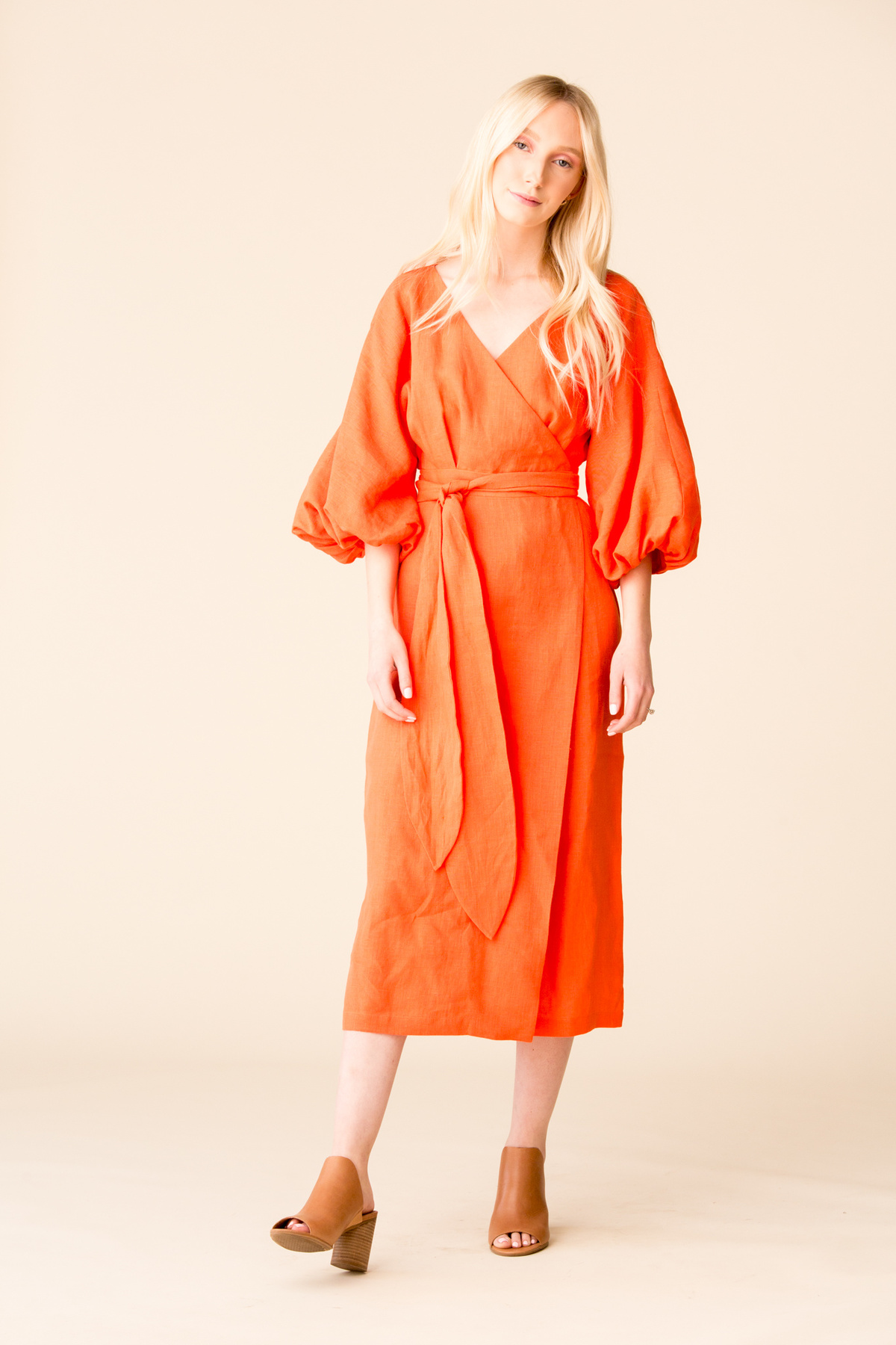 Mara Hoffman Francesca Wrap Dress - Poppy | Garmentory