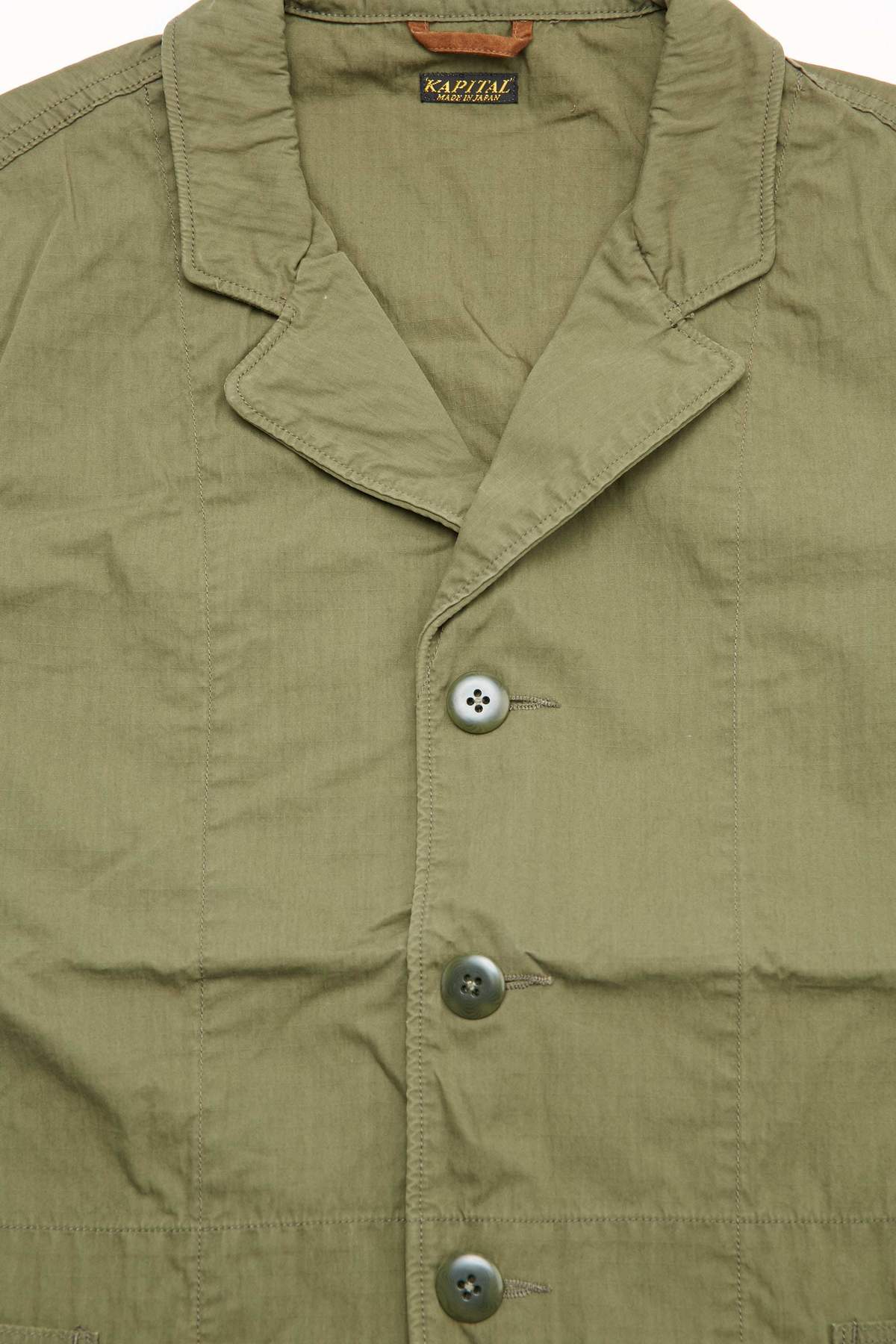 Kapital Rip-Stop Hospital Jacket - Khaki | Garmentory