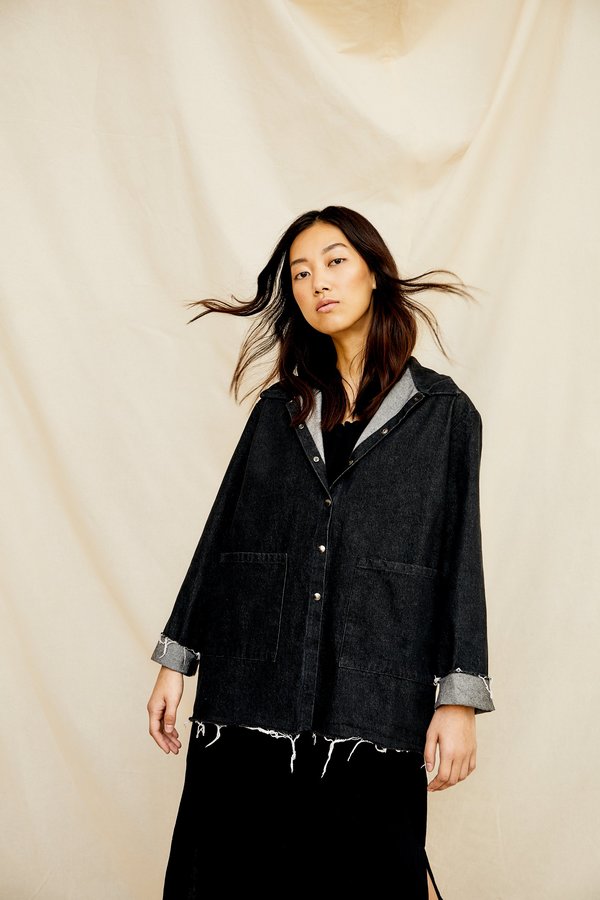 Devlyn Van Loon Washed Denim Chore Jacket | Garmentory