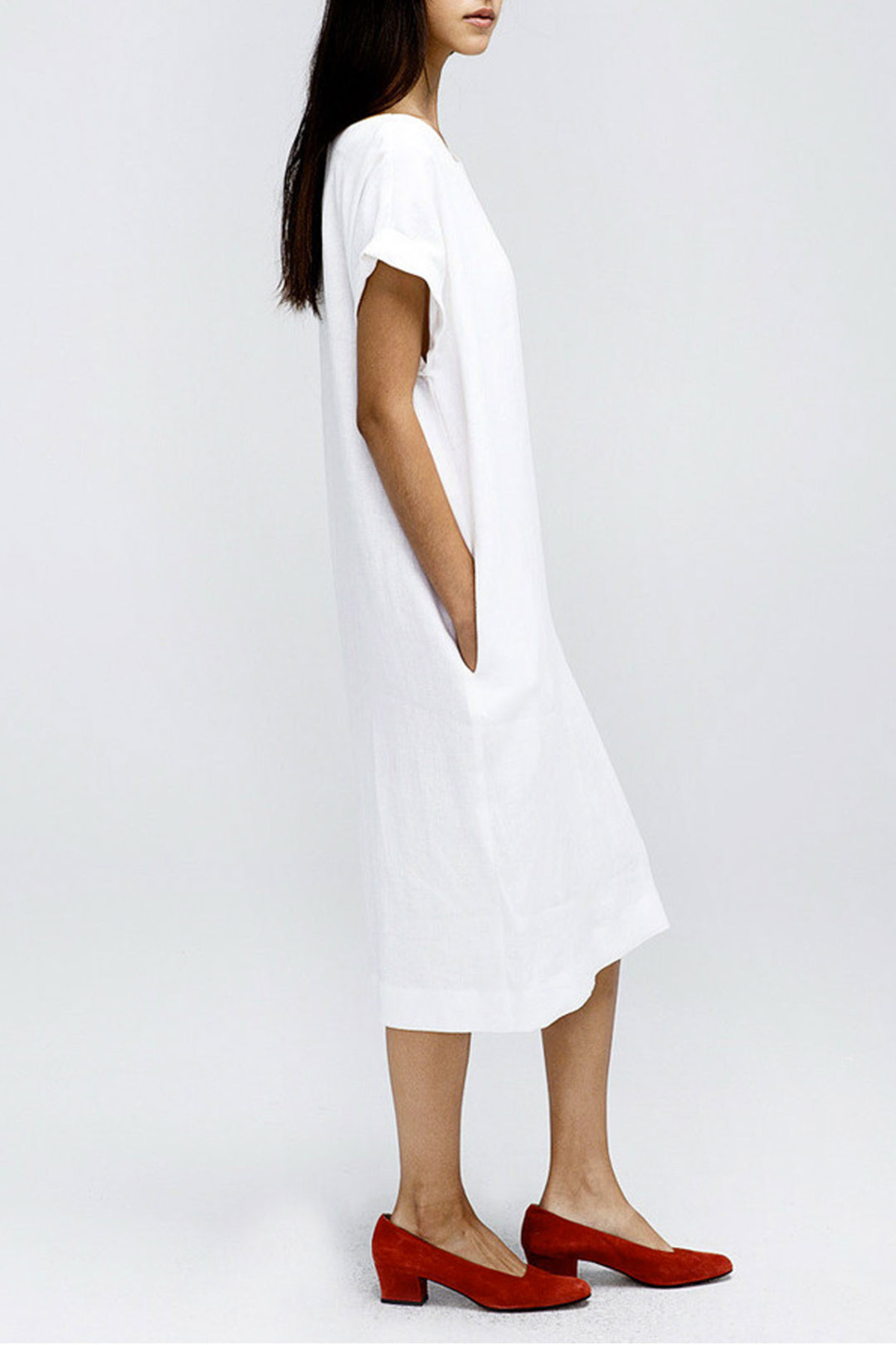 Horses Atelier Long Sack Dress | White | Garmentory