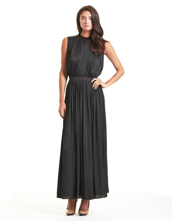 Morgan Carper Caya Shirred Maxi Dress | Garmentory