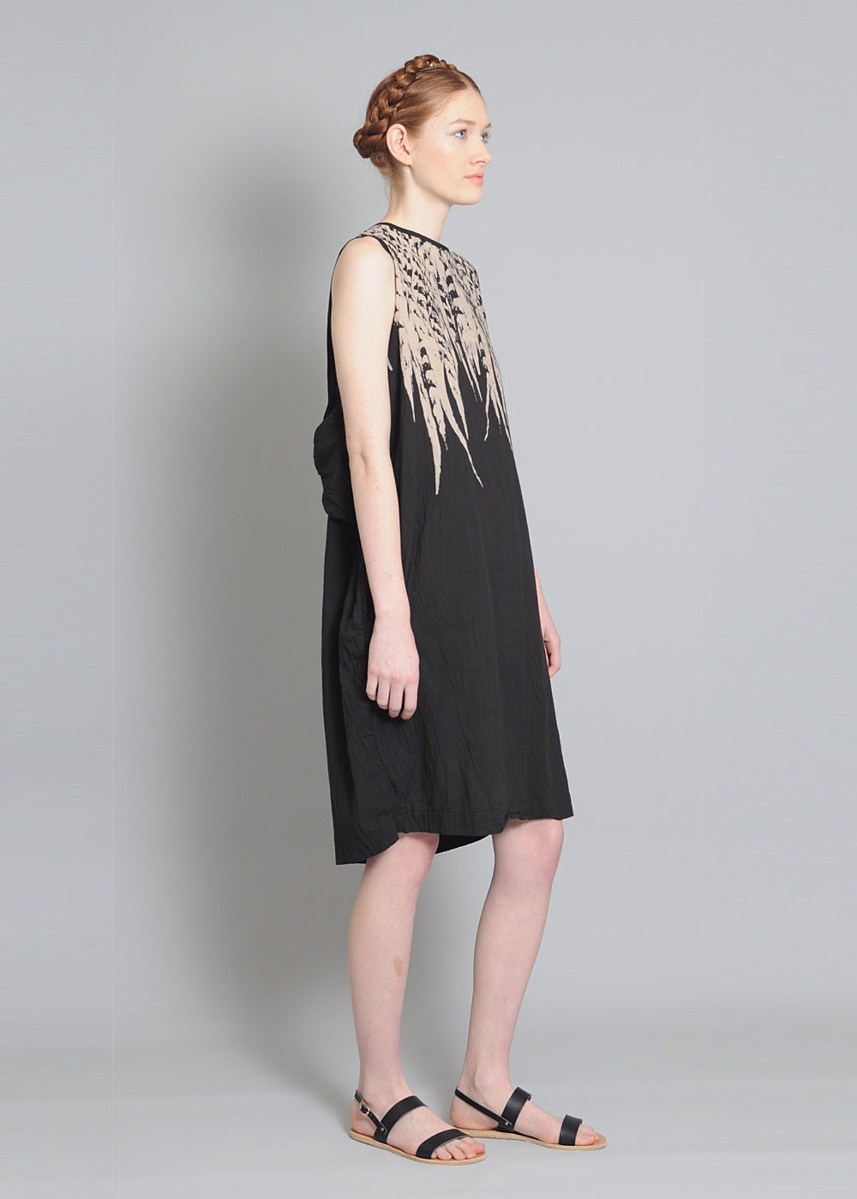 Uzi Black Feather Dress | Garmentory