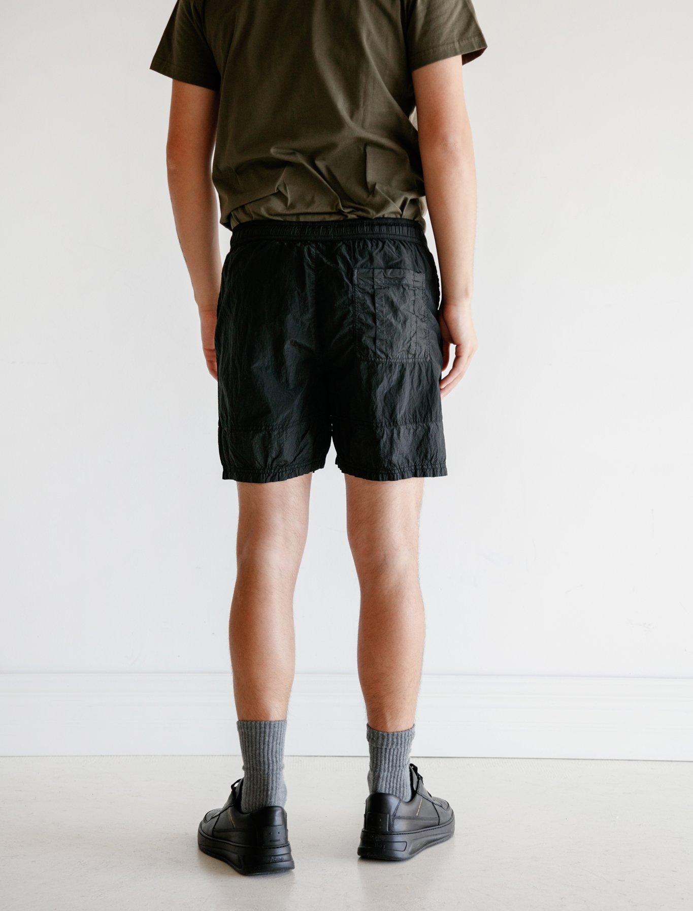 Stone Island Nylon Ripstop Shorts - Black | Garmentory