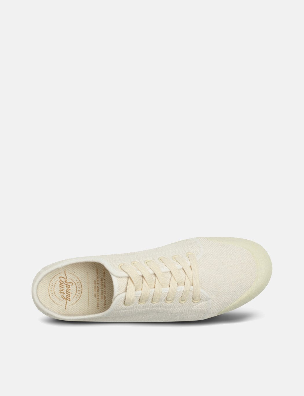 Spring Court G2 Washed Out Vintage Low Trainers (Heavy Twill) - Off ...