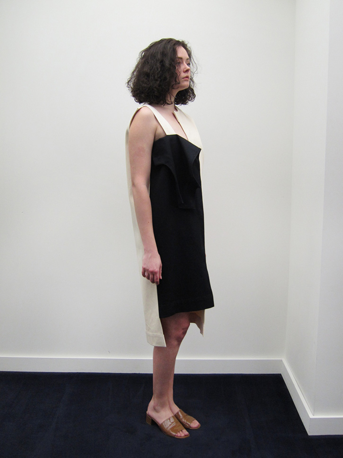 Nancy Stella Soto Offset Denim Front Flap Dress | Garmentory