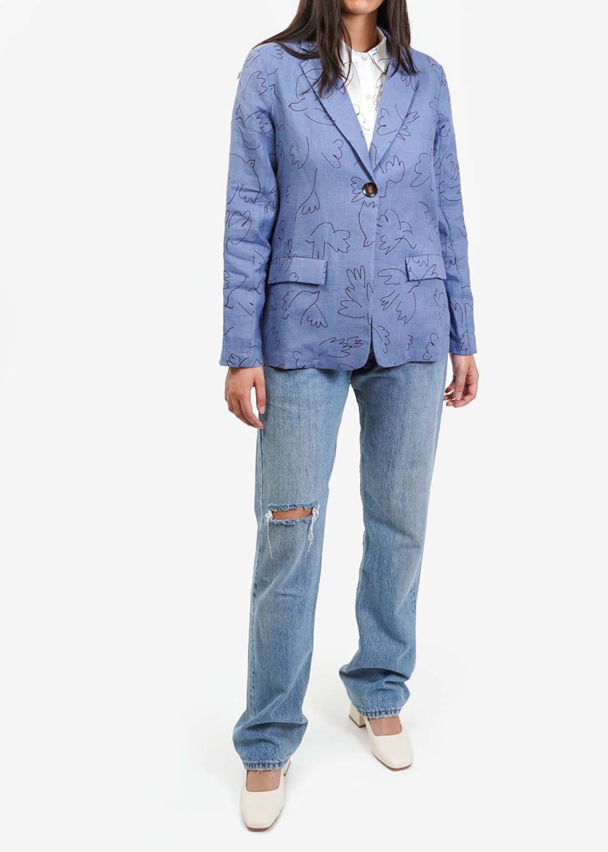 Paloma Wool Alora Paloma Suit Jacket - Blue | Garmentory