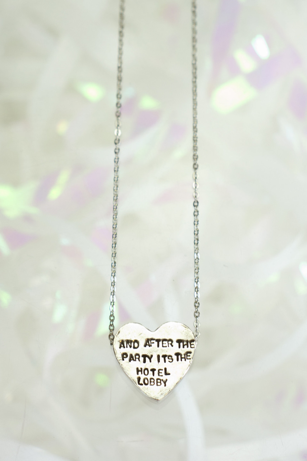 ERICA WEINER Heartbeats Necklace "And After The Party It's The Hotel ...