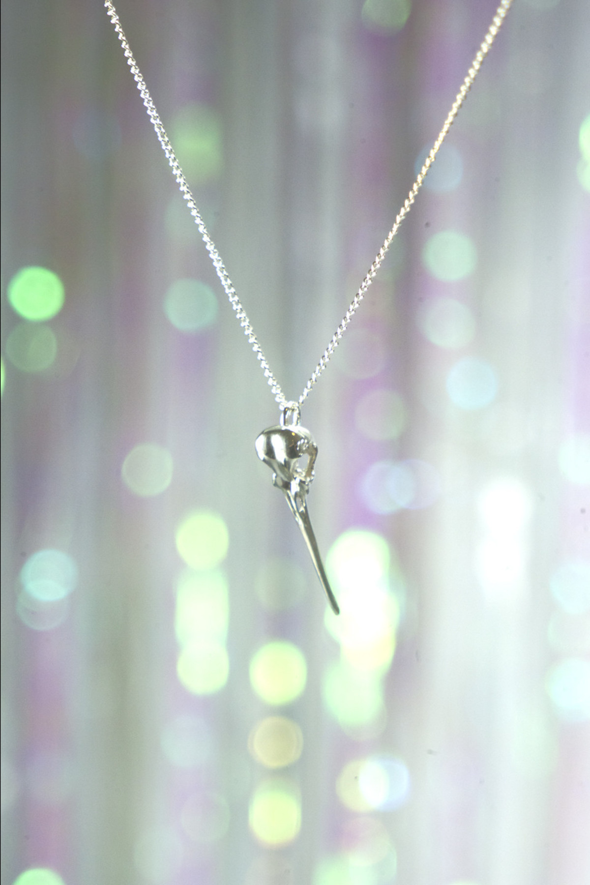 ERICA WEINER Hummingbird Skull Necklace | Garmentory