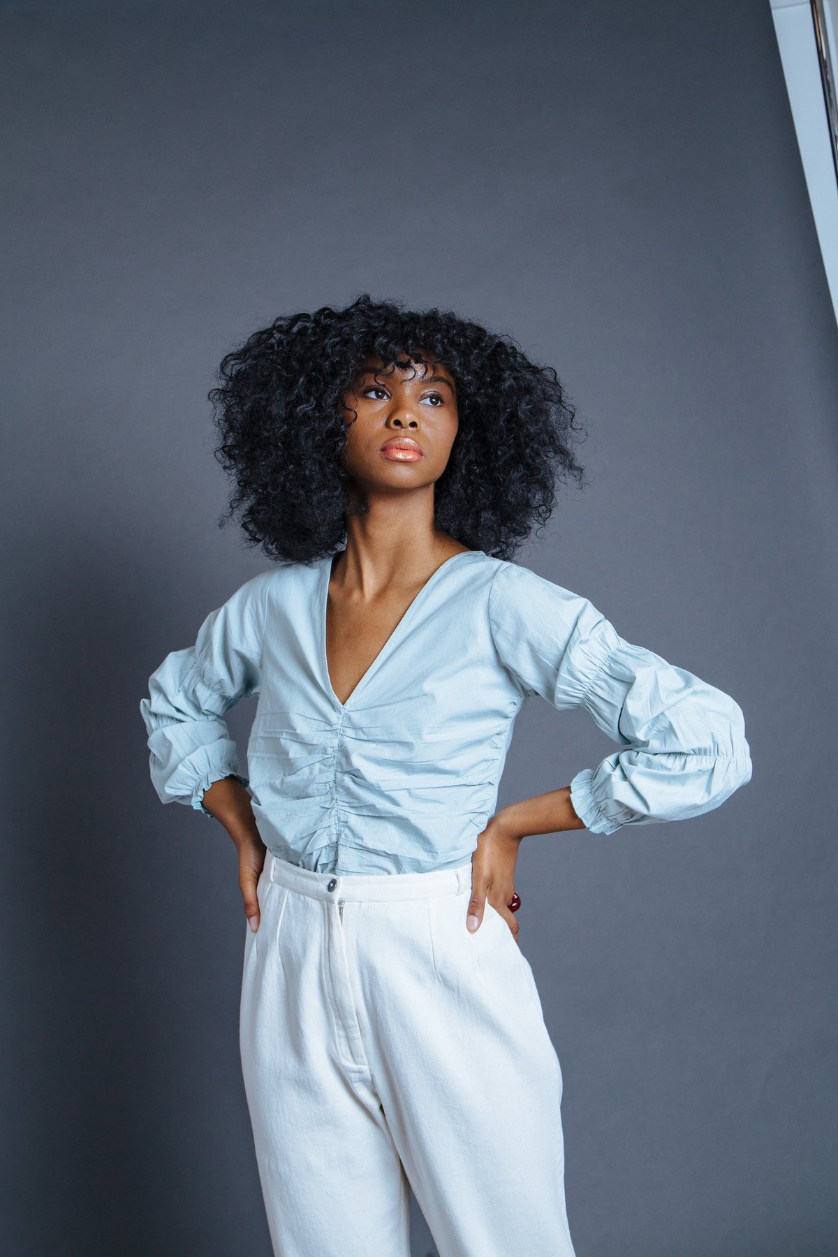 By Tyler Squiggle Top - Blue | Garmentory