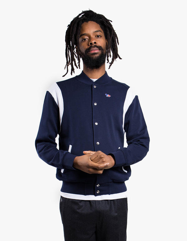 Maison Kitsunè Teddy Tricolor Fox Patch - Navy | Garmentory