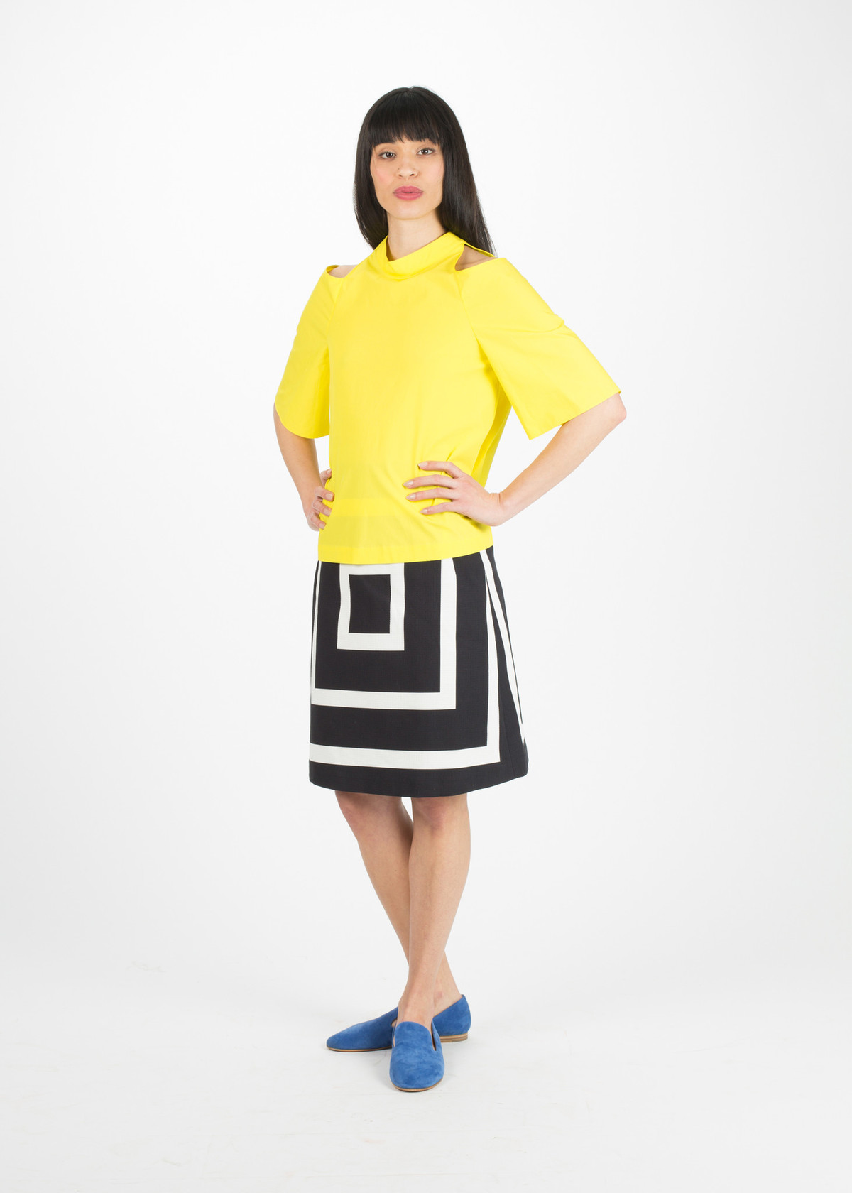 Sayaka Davis Cut Out Shoulder Top | Garmentory