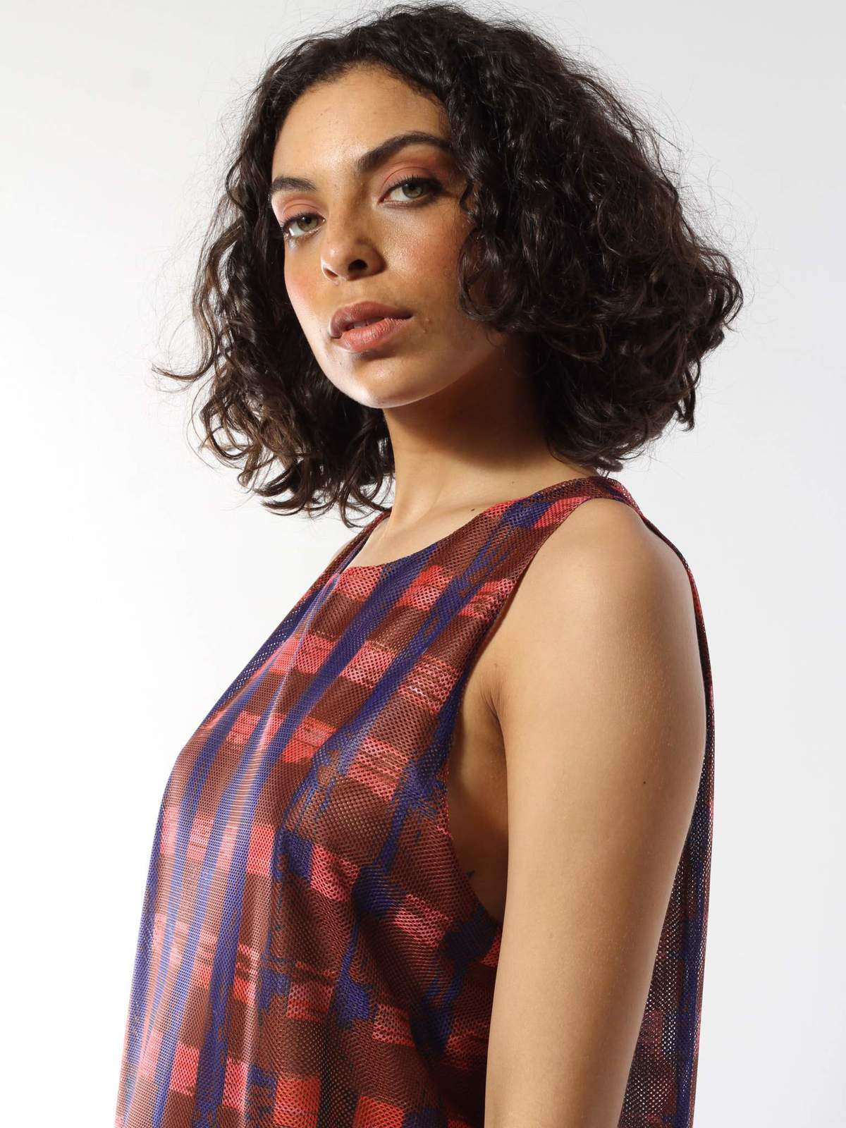 Reality Studio Raja Dress - Red/Purple Check | Garmentory
