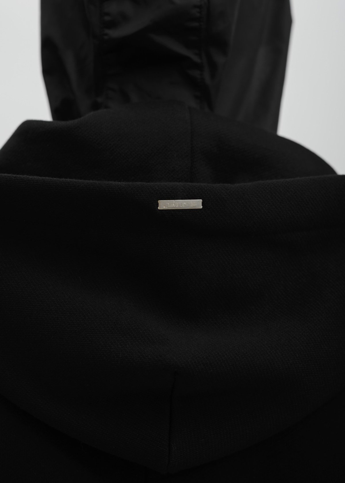 Heliot Emil Hoodie with PVC Details - Black | Garmentory