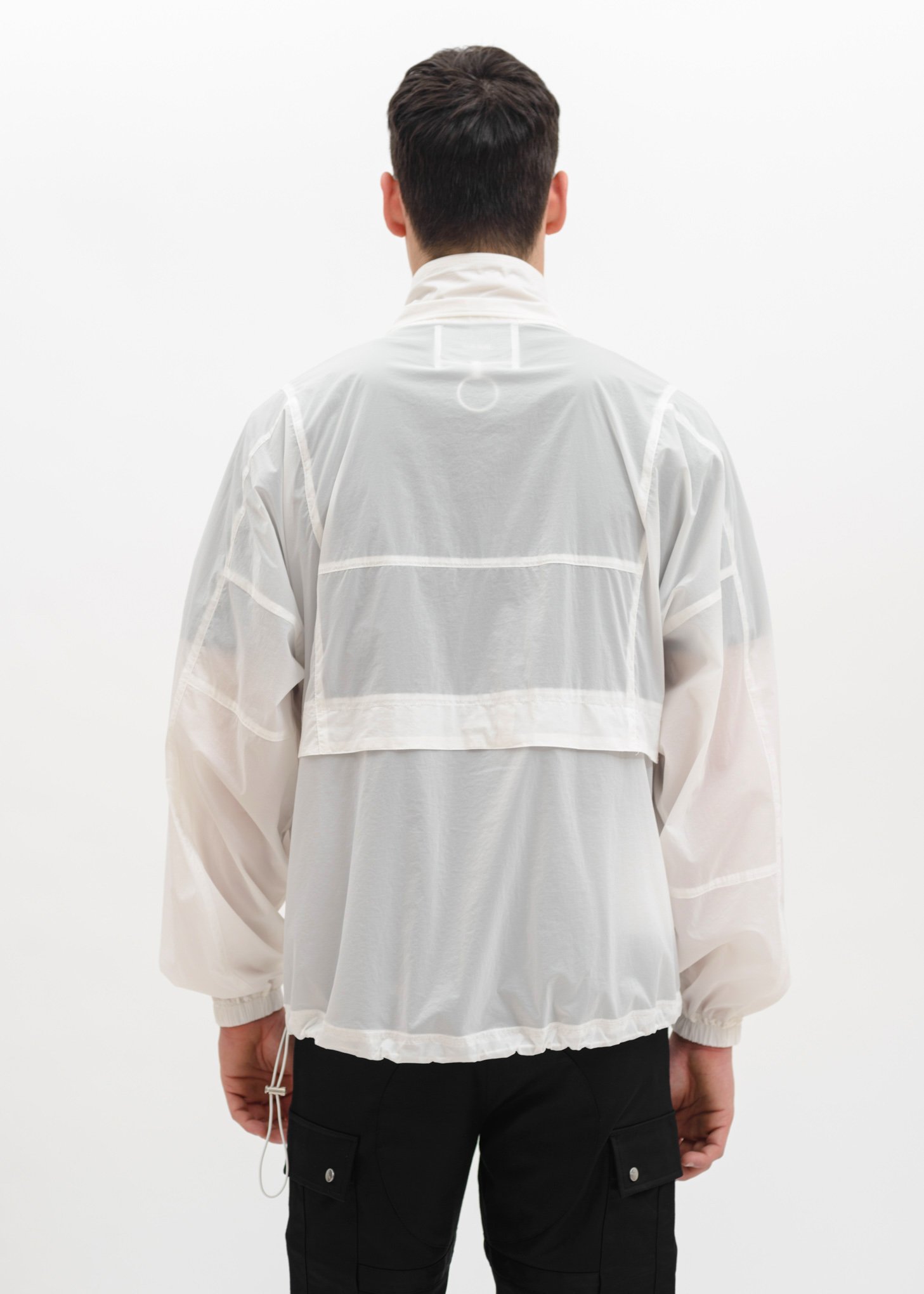 Heliot Emil Transparent Lightweight Jacket - White | Garmentory