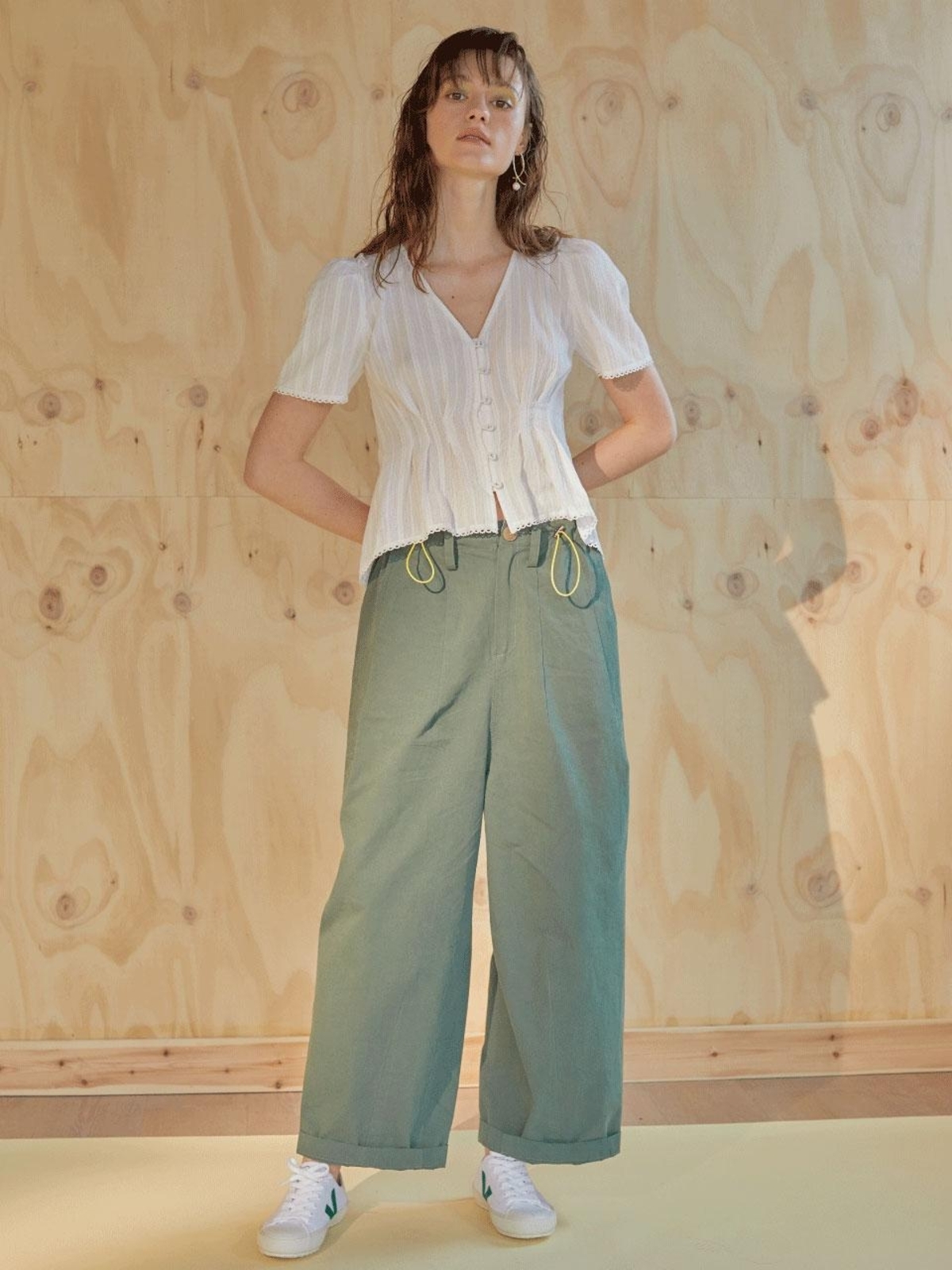 String Strich Pants - Greener | Garmentory