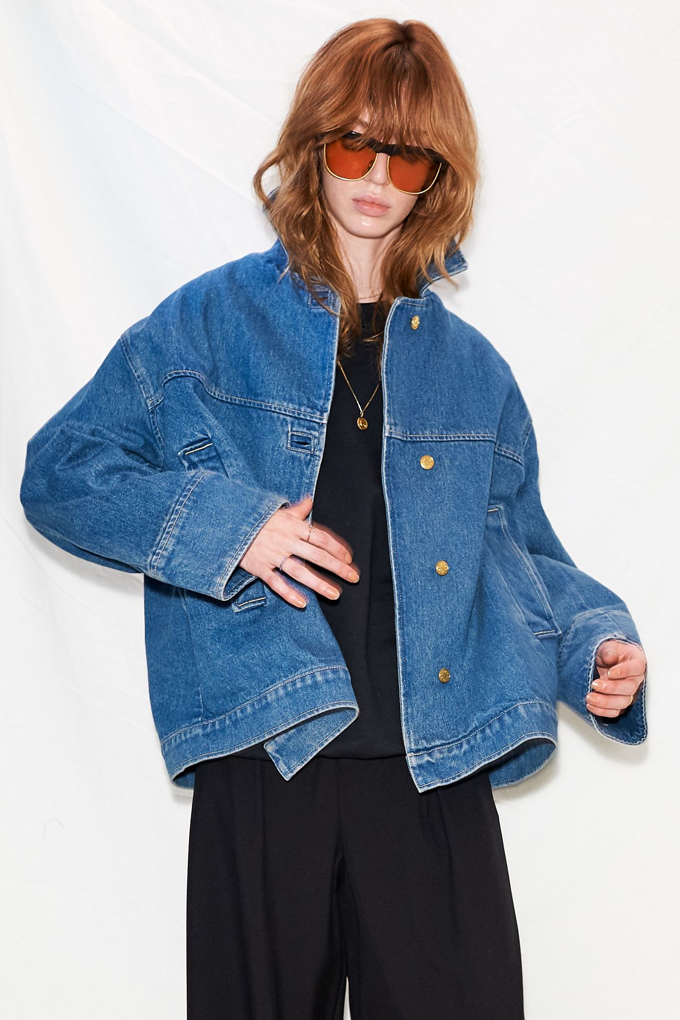 B Sides Denim Stadium Jacket | Garmentory