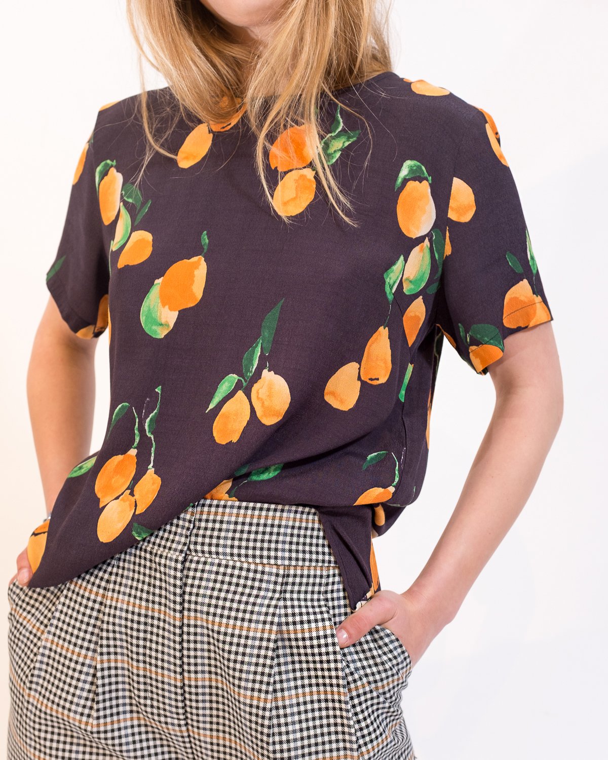 Just Female Sine Top - Oranges | Garmentory