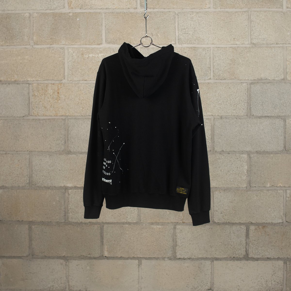 Uniform Experiment Dripping Hoodie - BLACK | Garmentory