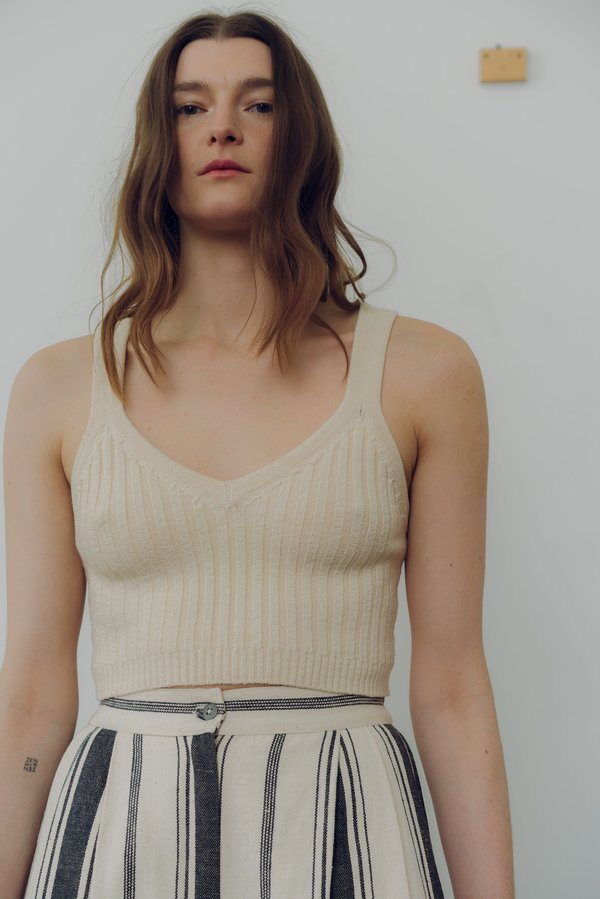 Wray Rib Bralette - Natural | Garmentory
