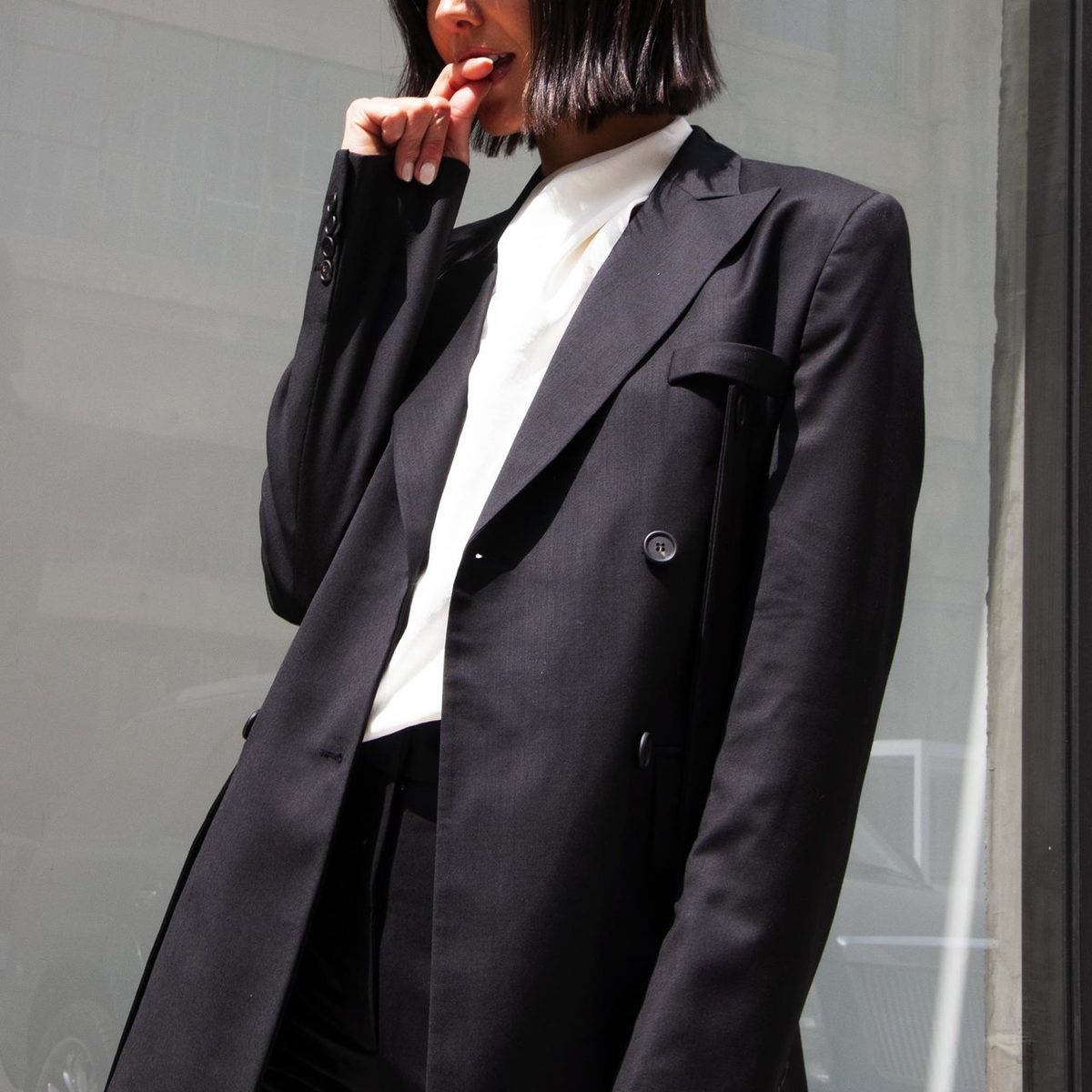 Delada Classic Half Blazer - Black | Garmentory