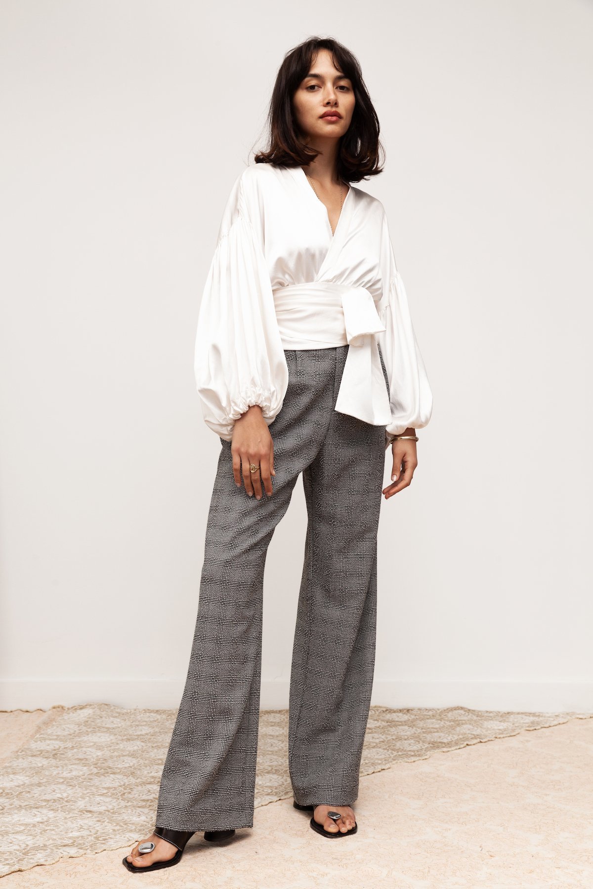 BEFORE MARCH Isabel Washed Silk Wrap - Ivory | Garmentory