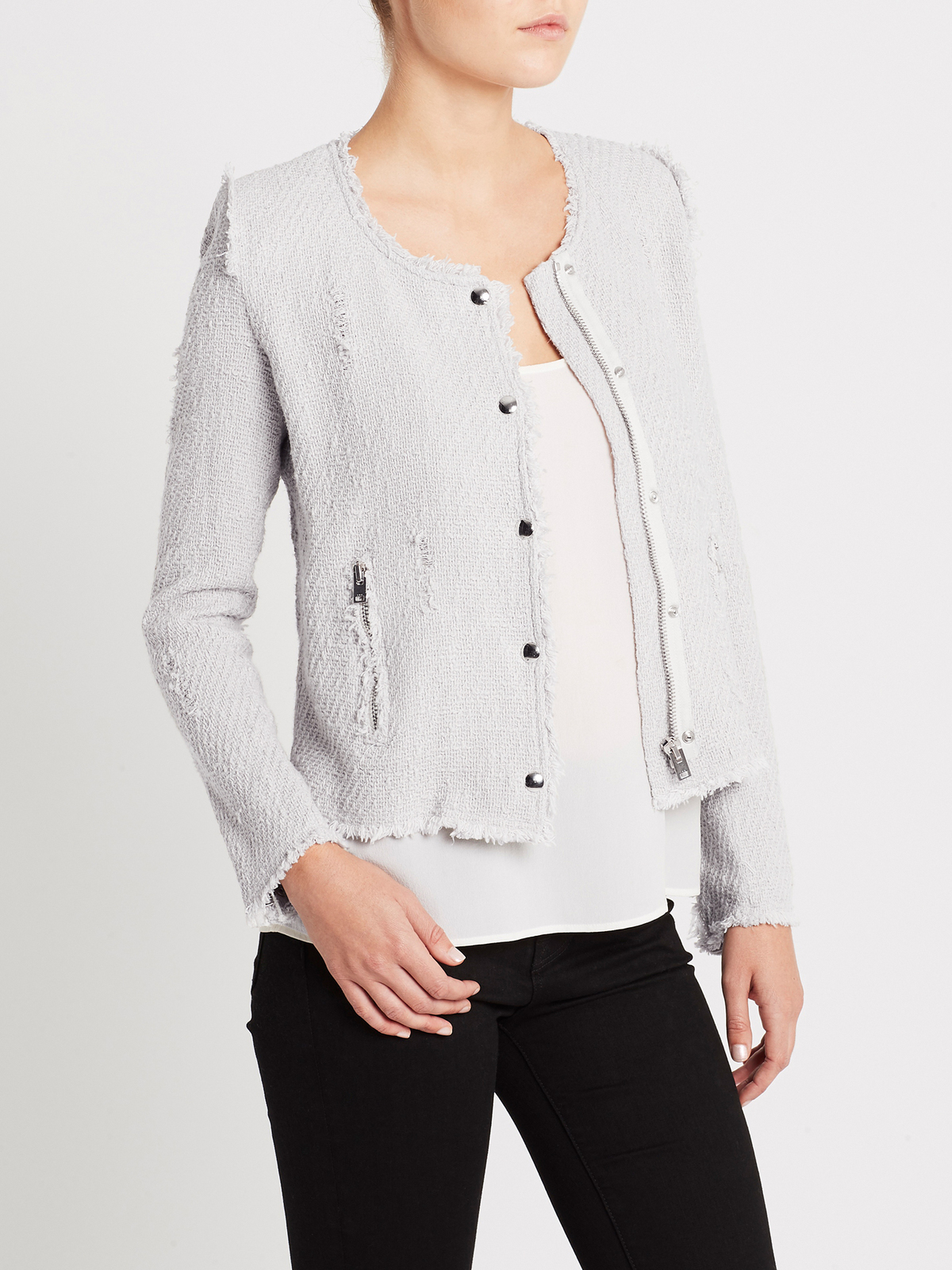 IRO Agnette Jacket - Light Grey | Garmentory