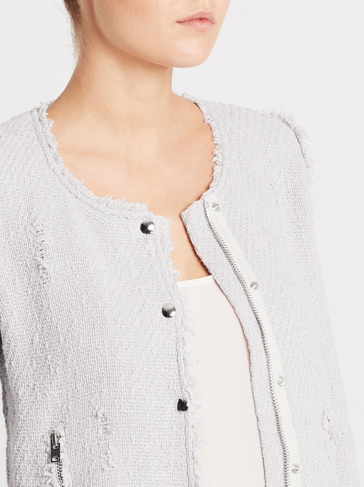 IRO Agnette Jacket - Light Grey | Garmentory