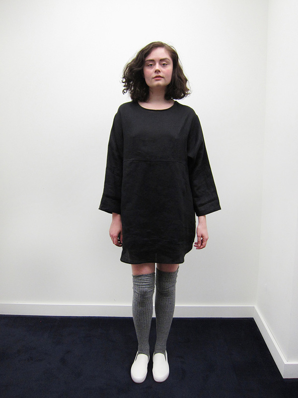 69 Whatever Dress, Black Linen | Garmentory