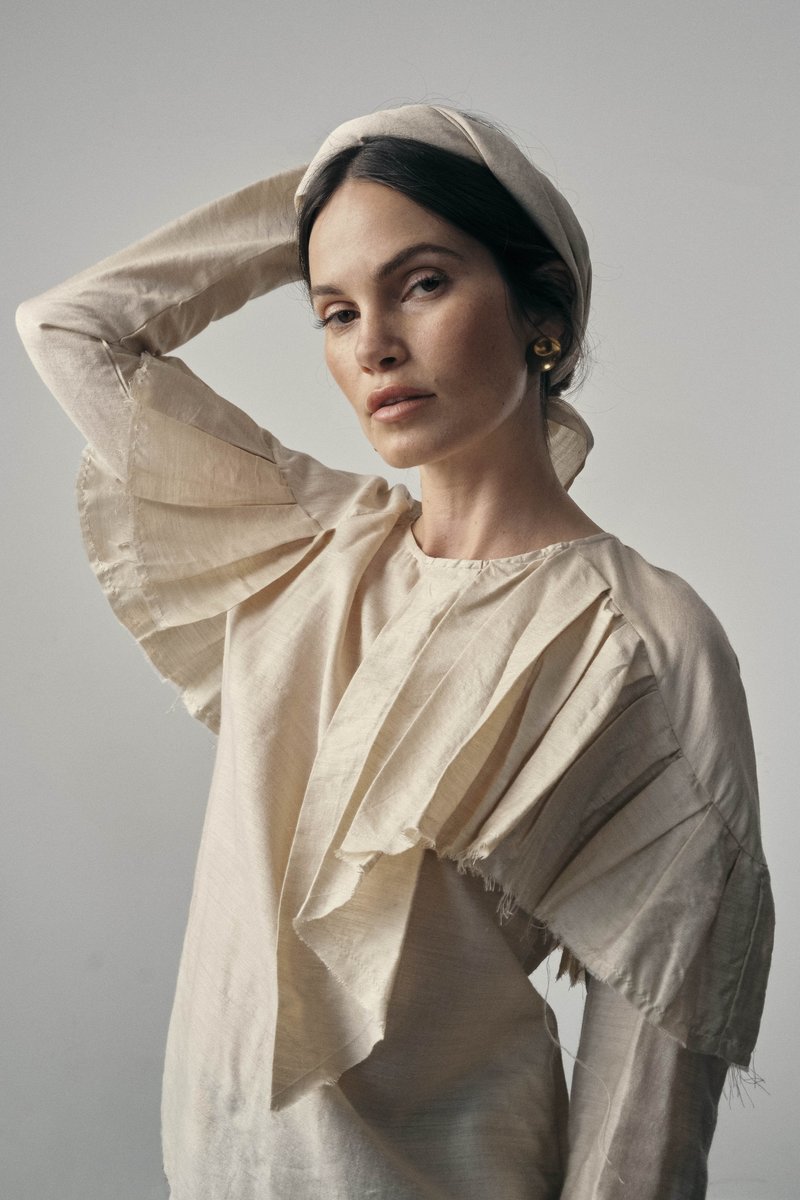 Maria Stanley ROONEY BLOUSE - miso | Garmentory