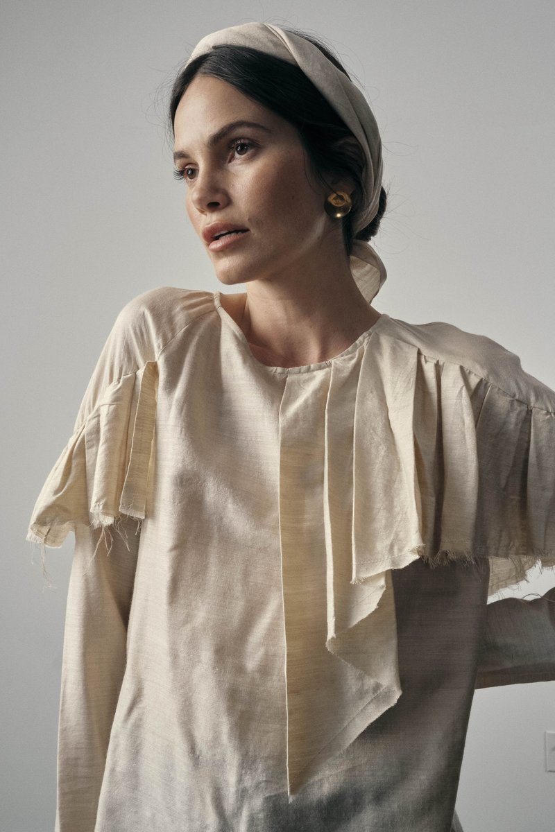 Maria Stanley ROONEY BLOUSE - miso | Garmentory