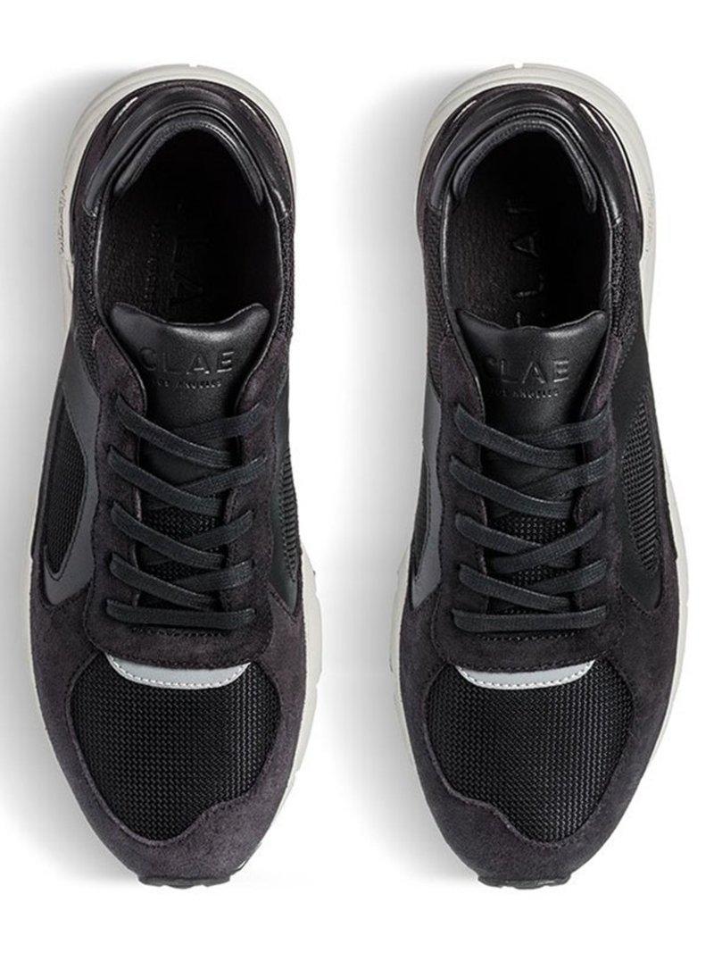 Clae Edwin Runner - Black Waxed Suede | Garmentory