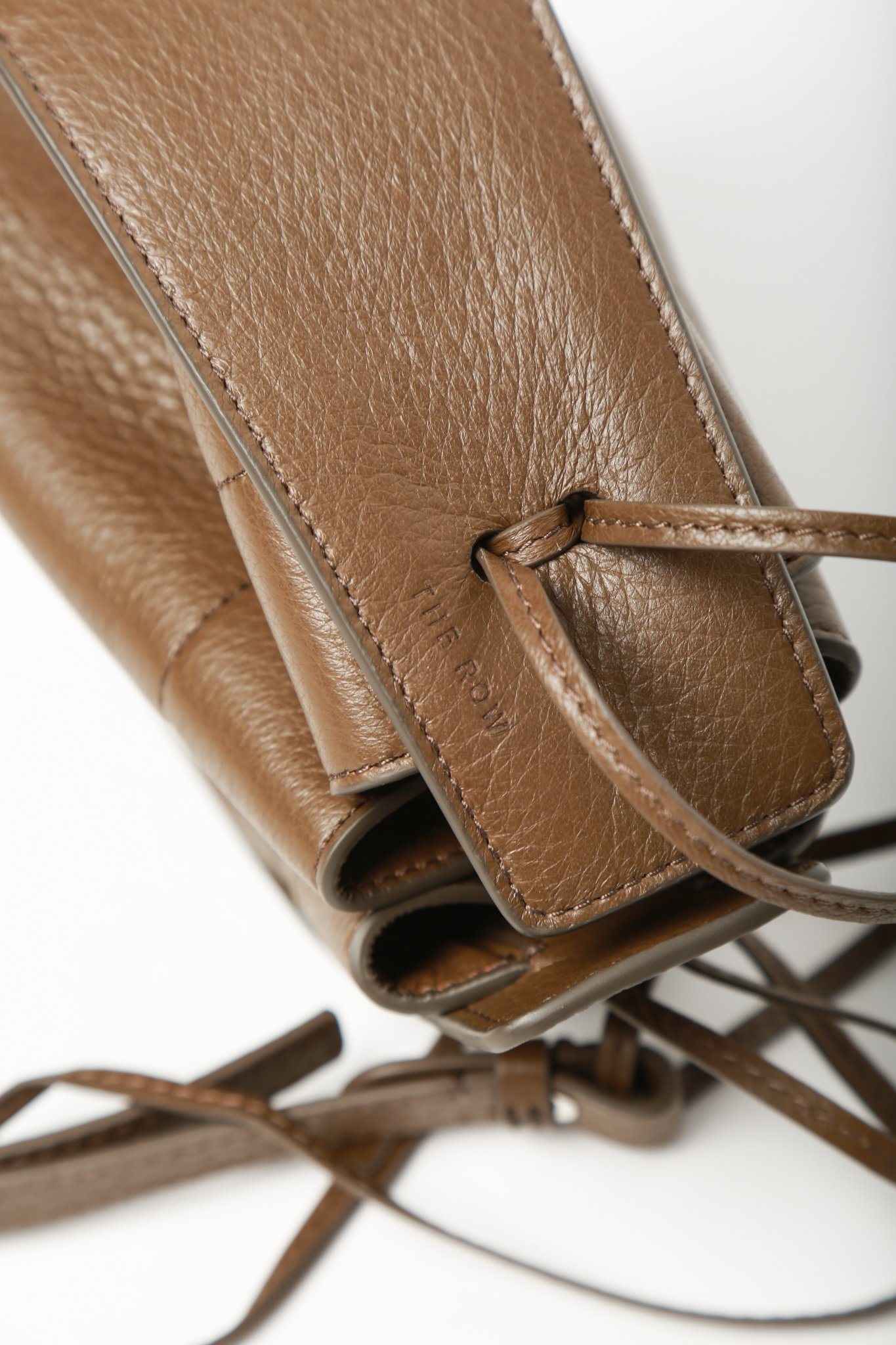 The Row Drawstring Pouch - Dark Khaki | Garmentory