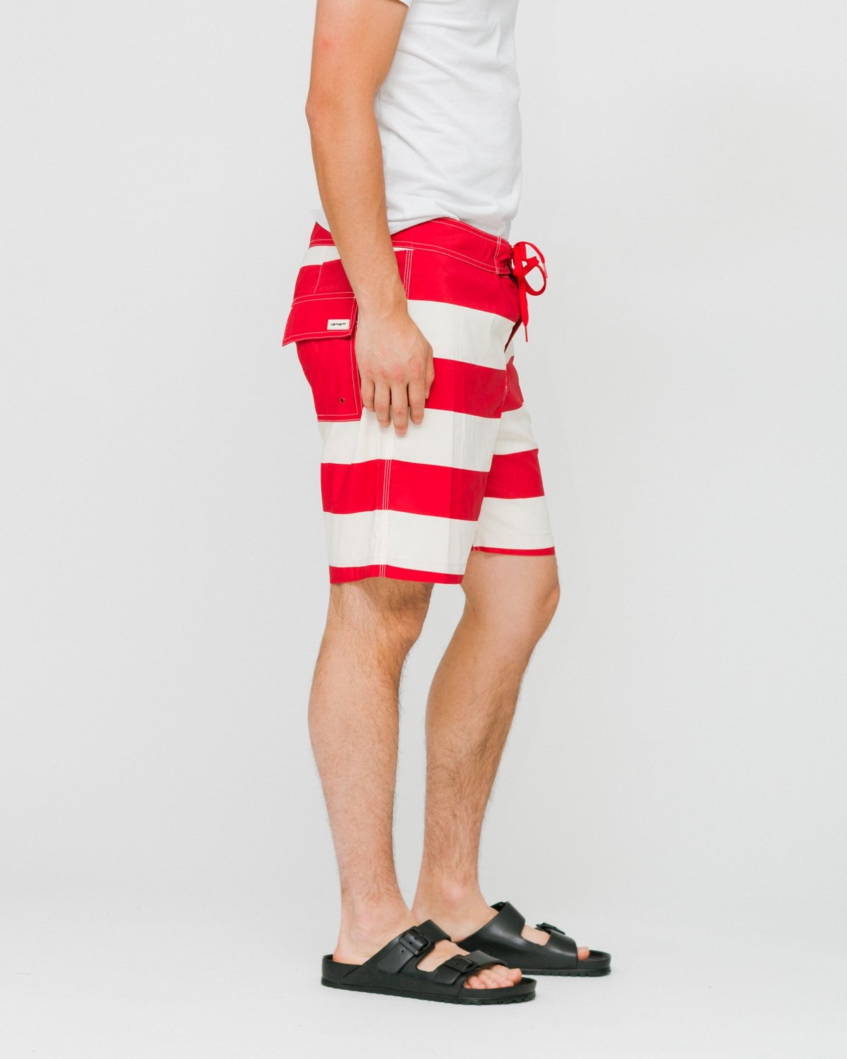 CARHARTT WIP Roslyn Swim Trunks - Cardinal/Wax | Garmentory