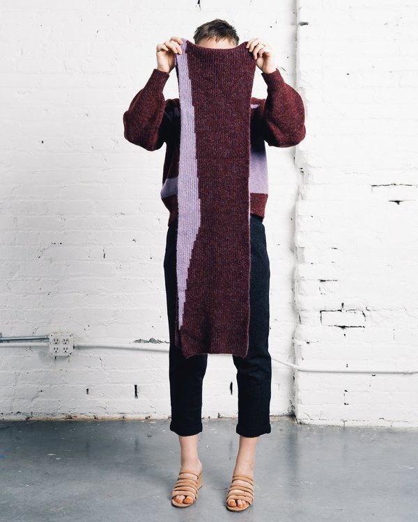 Paloma Wool Lua Scarf - Dark Mauve | Garmentory