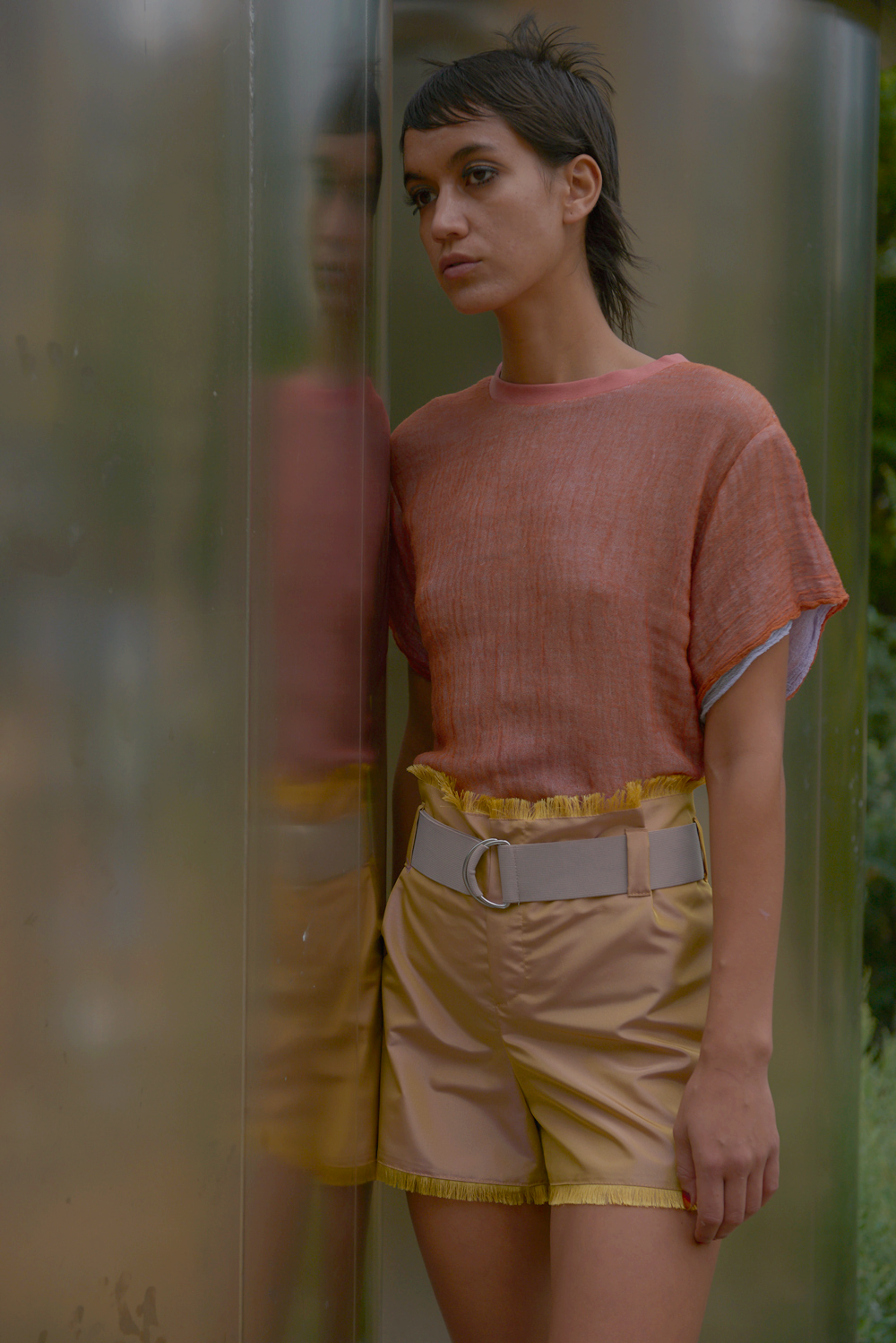 Halo Labels Gauze T-shirt - Cedar | Garmentory