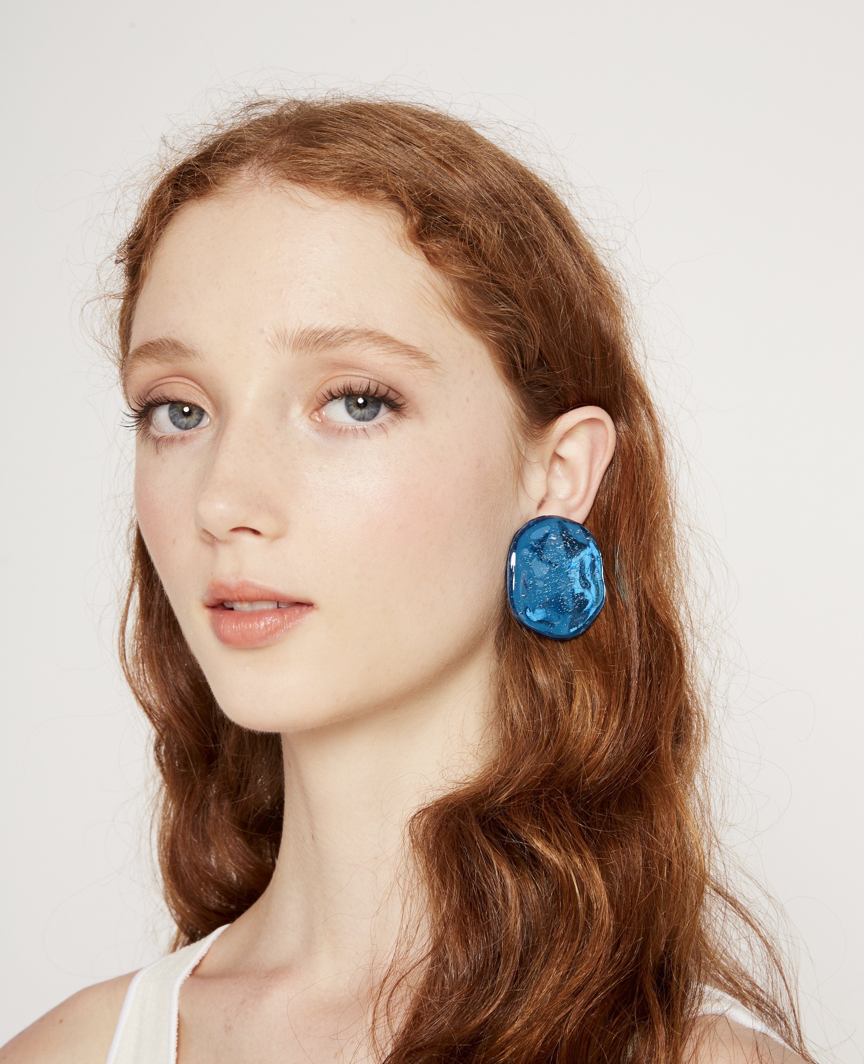 Julie Thévenot Small Reflection Earrings - Electric Blue | Garmentory