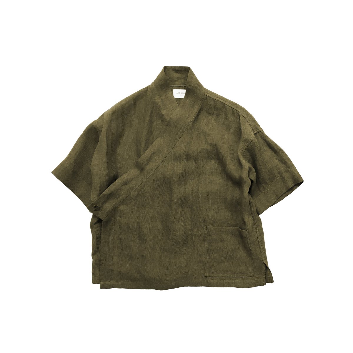 KIDS Arch & Line Linen Samue Jacket - Olive | Garmentory