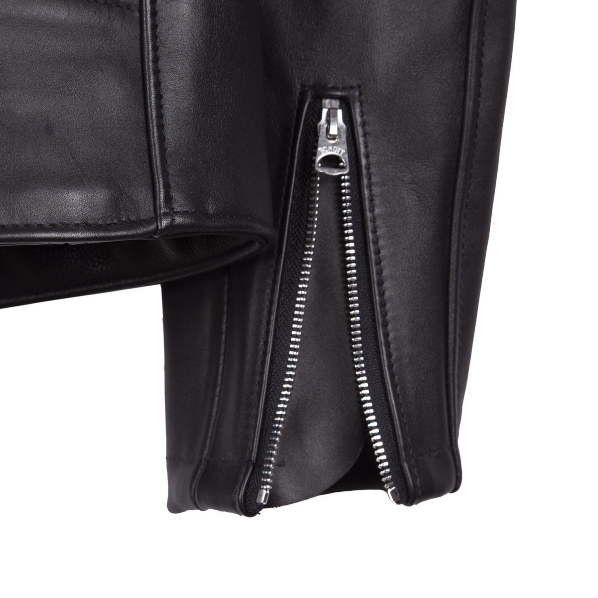 Schott 603 Cafecto Steerhide Motorcycle Jacket - Black | Garmentory