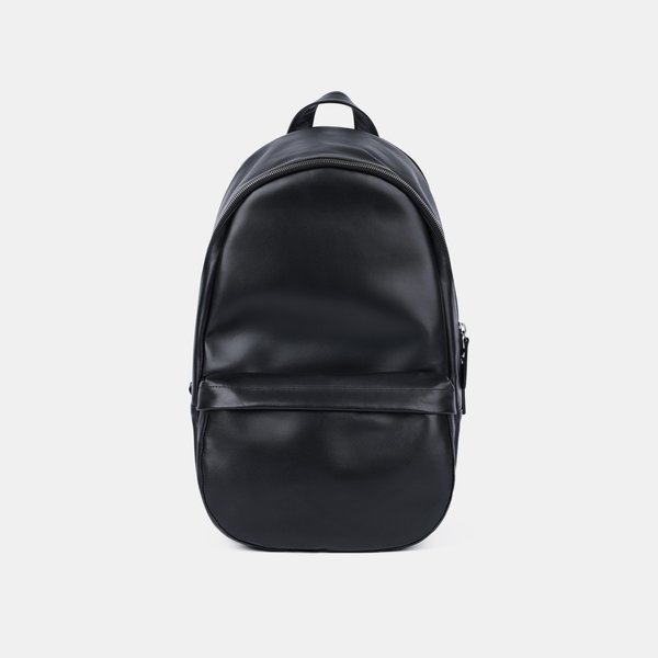 Haerfest Large Leather Travel Backpack - Black | Garmentory